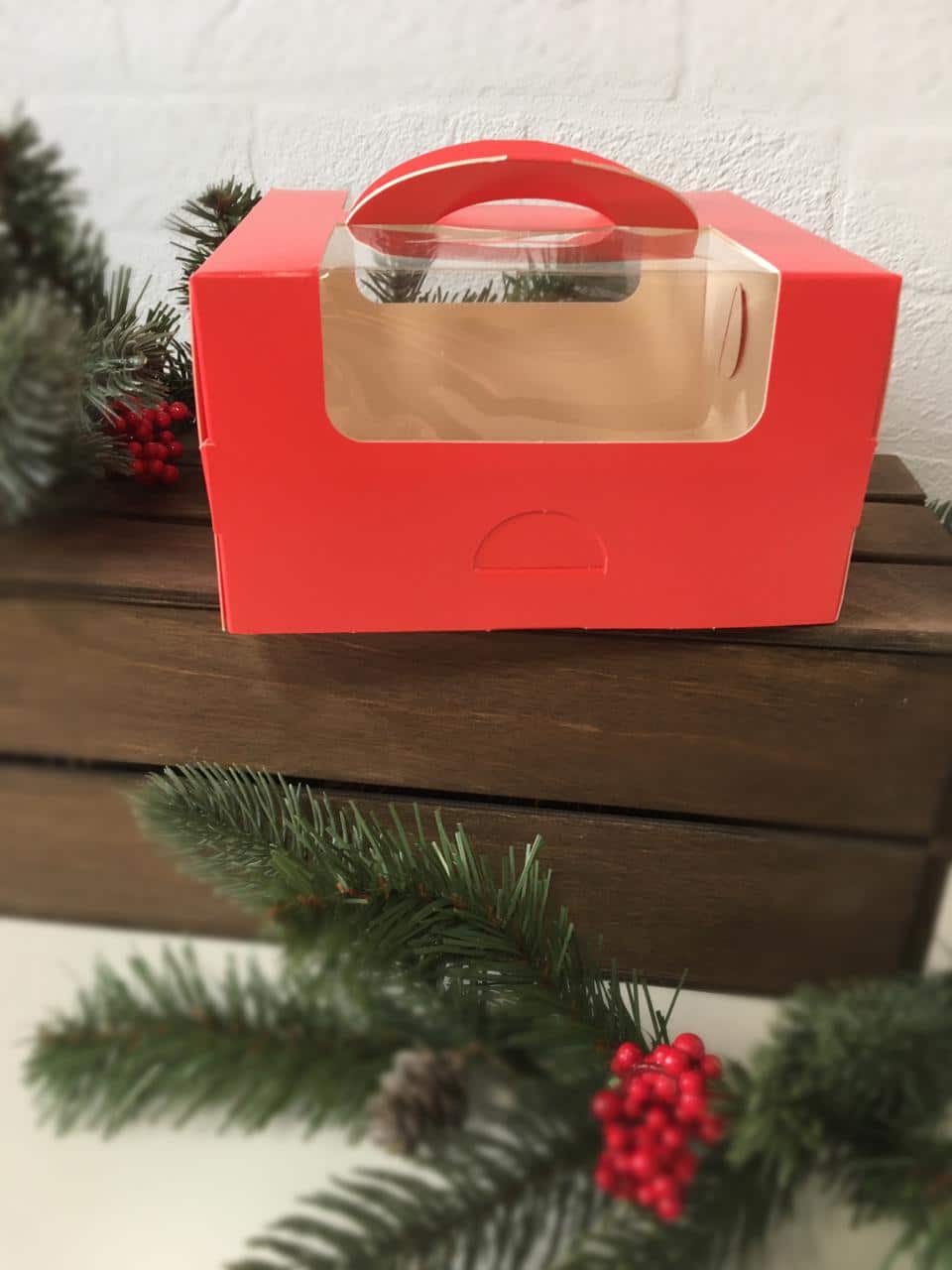 Упаковка под бенто-торт, алый - Centerpack